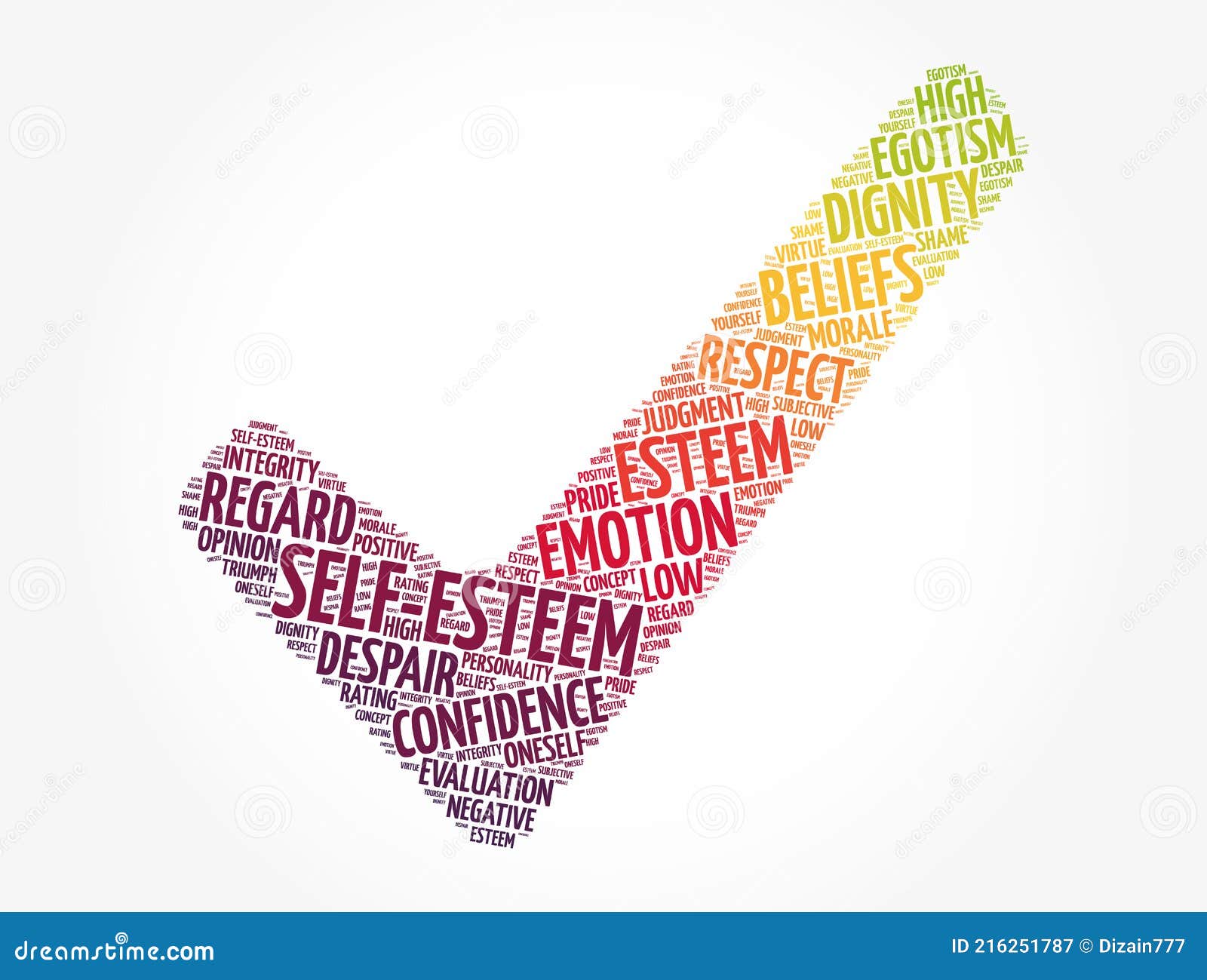Self-esteem Check Mark Word Cloud, Concept Background Stock ... Self-esteem Check Mark Word Cloud, Concept Background Stock ...