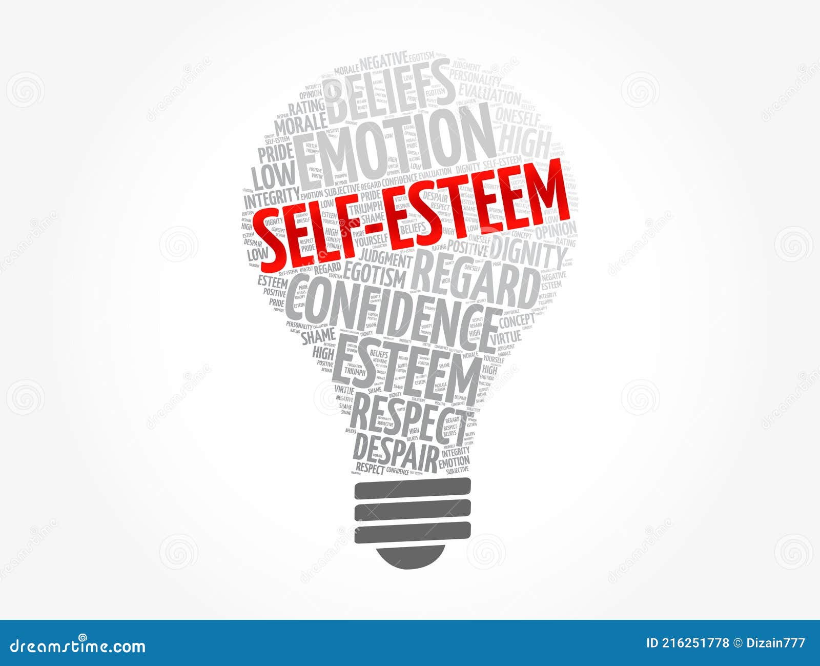 Self-esteem Light Bulb Word Cloud, Concept Background Stock ... Self-esteem Light Bulb Word Cloud, Concept Background Stock ...