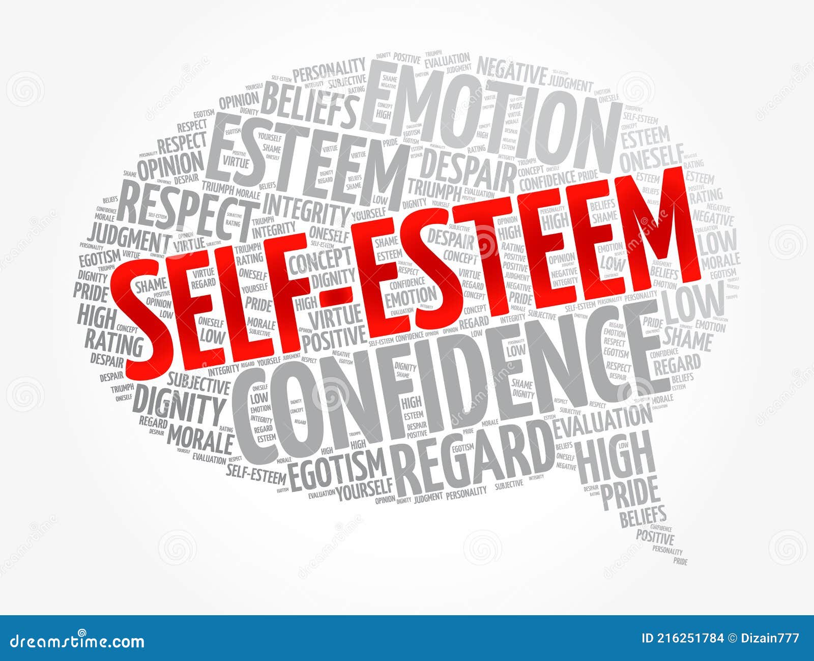Self-esteem Message Bubble Word Cloud, Concept Background Stock ... Self-esteem Message Bubble Word Cloud, Concept Background Stock ...