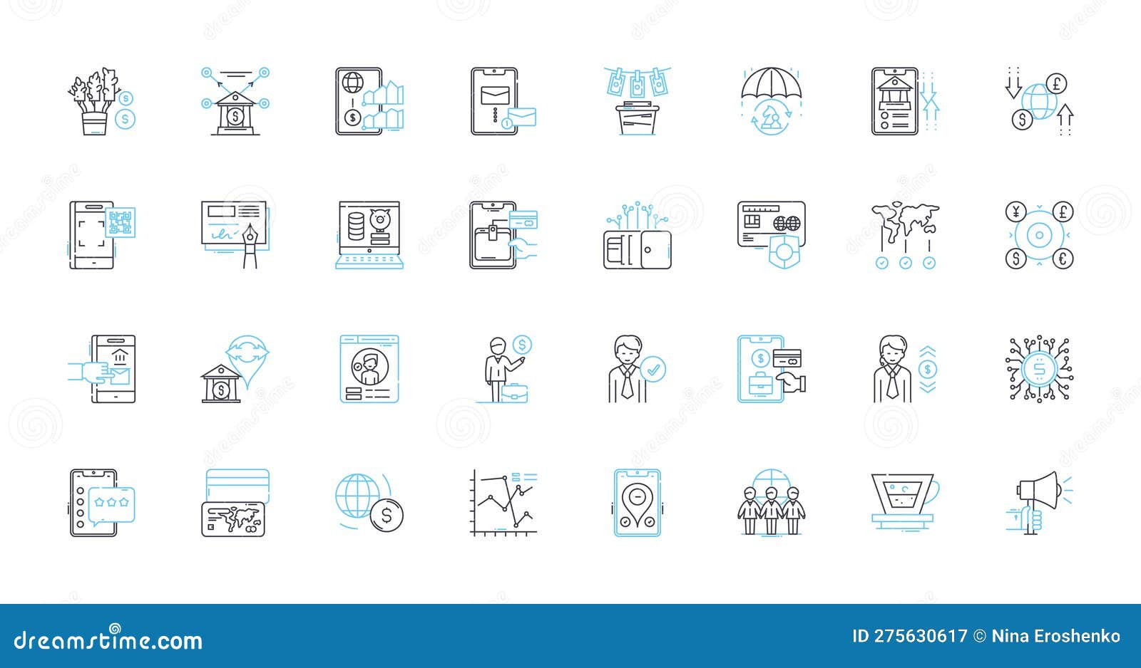 Self-executing Contracts Linear Icons Set. Blockchain, Decentralization ... Self-executing Contracts Linear Icons Set. Blockchain, Decentralization ...