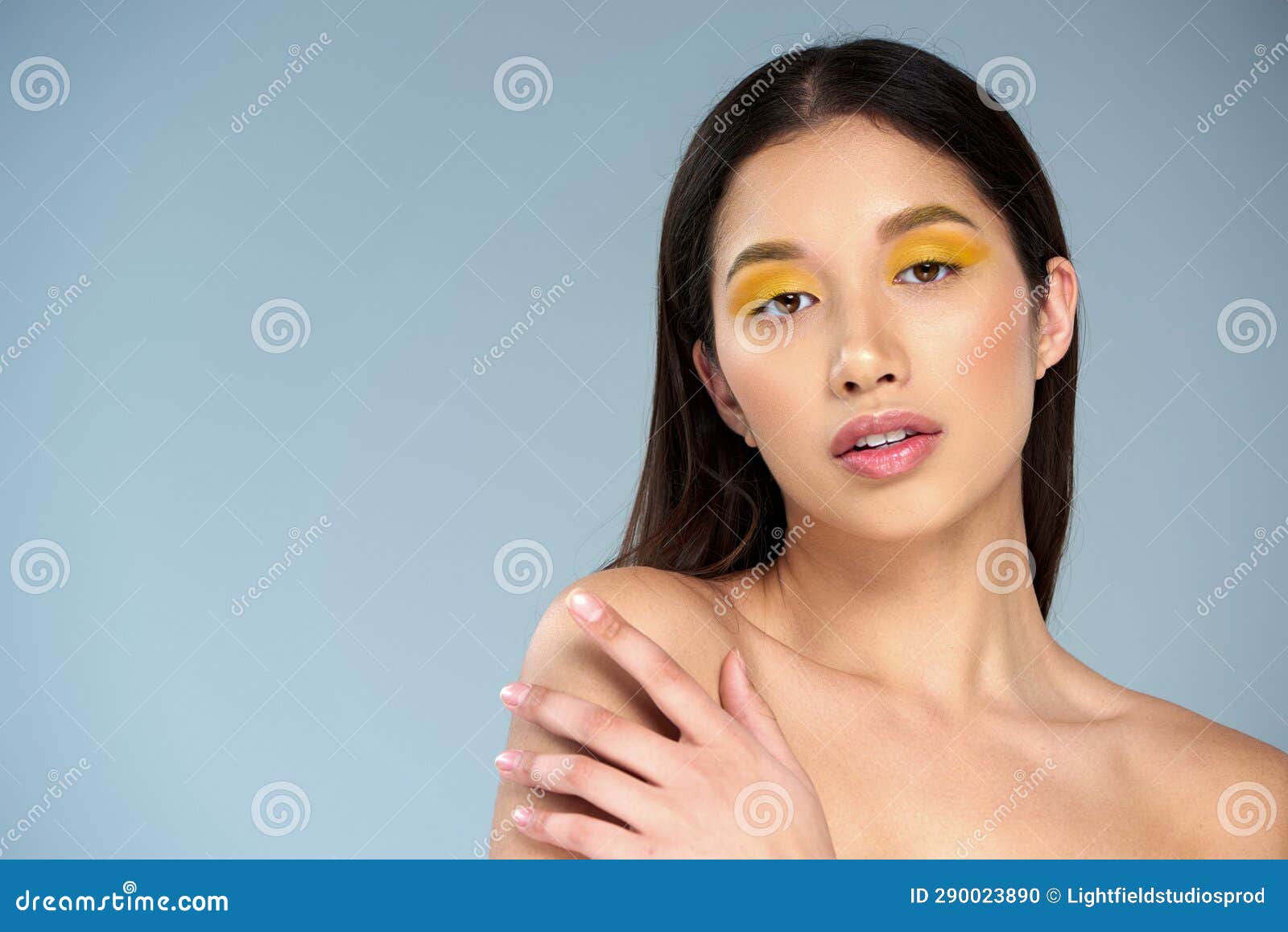 Self-expression, Young Asian Model with Stock Photo - Image of beauty ...