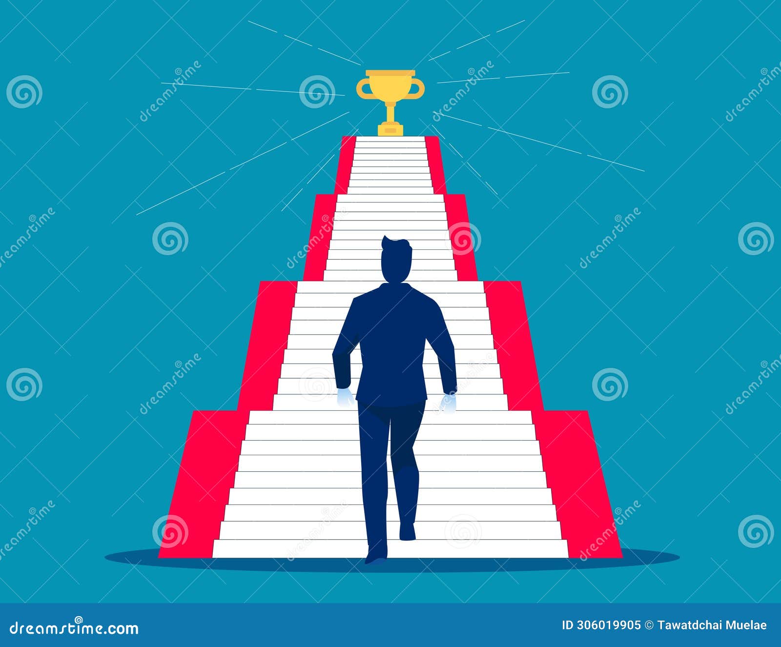 Self Growth and Personal Development Progress Stages. Business Goal ...