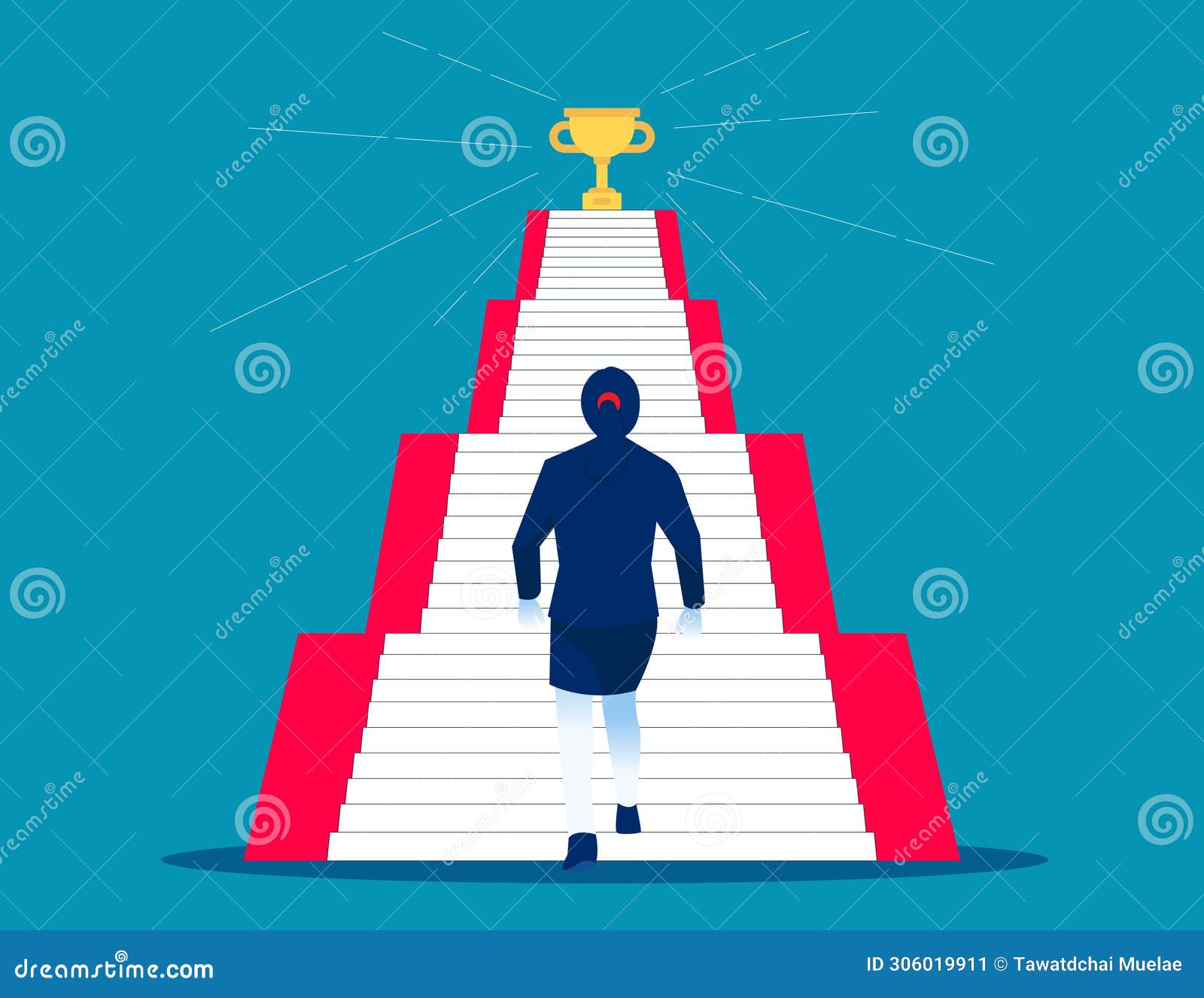 Self Growth and Personal Development Progress Stages. Business Goal ...