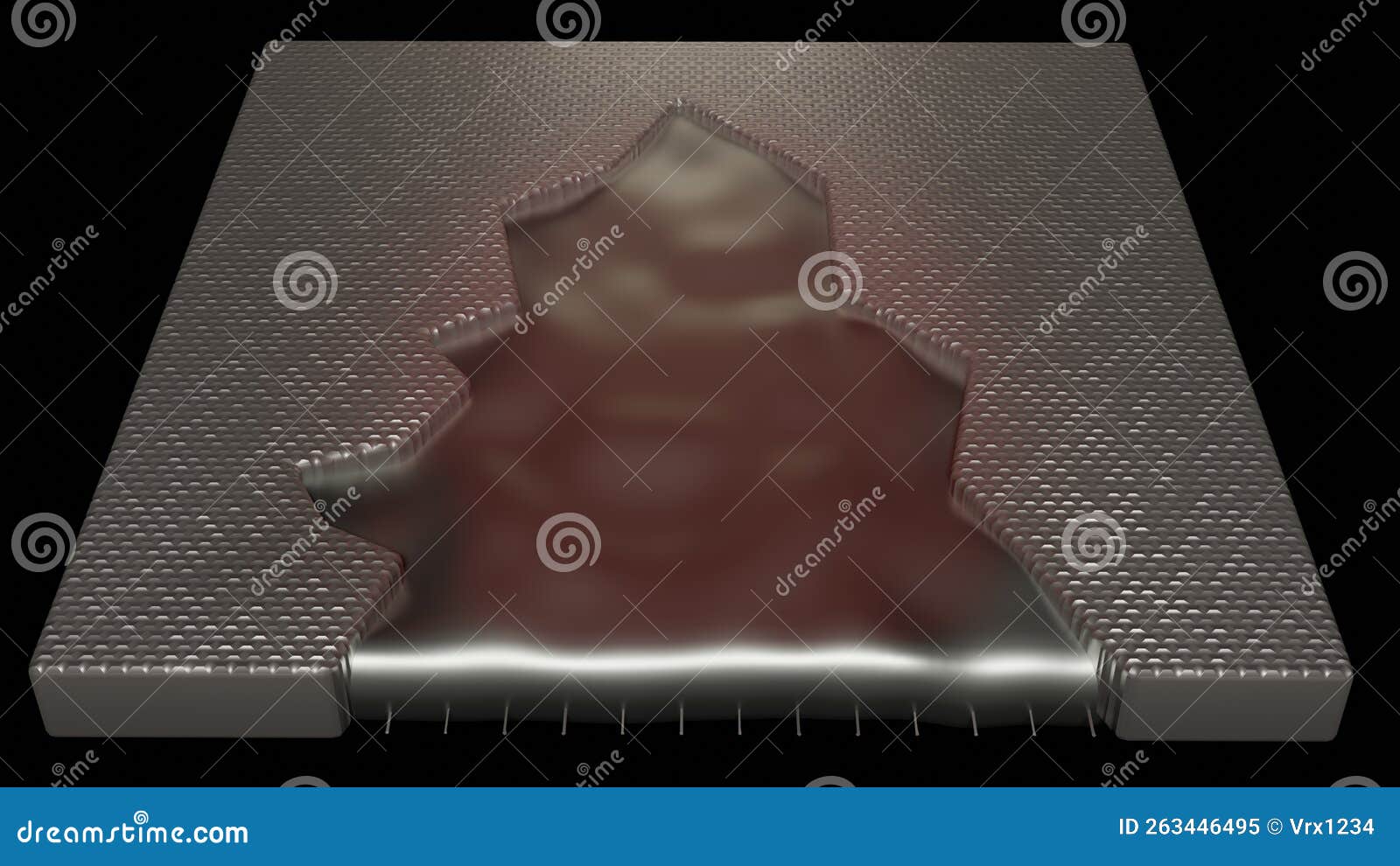 Self Healing Materials Stage 5. 3d Render Illustration. Stock ...