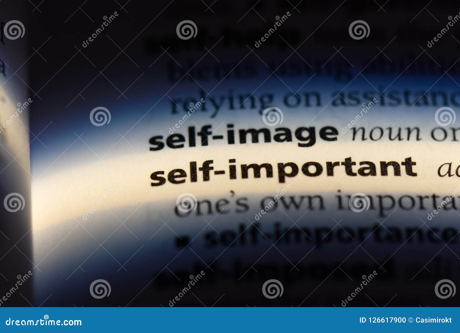 Self important stock photo. Image of info, english, self - 126617900