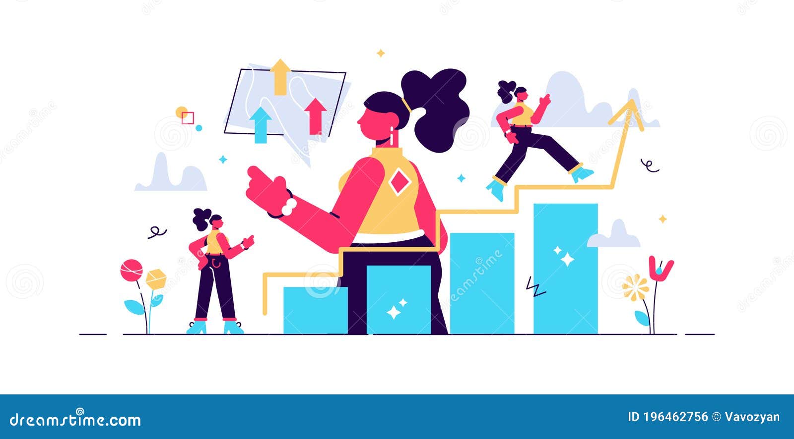 Self Improvement with Personal Development Stock Vector - Illustration ...