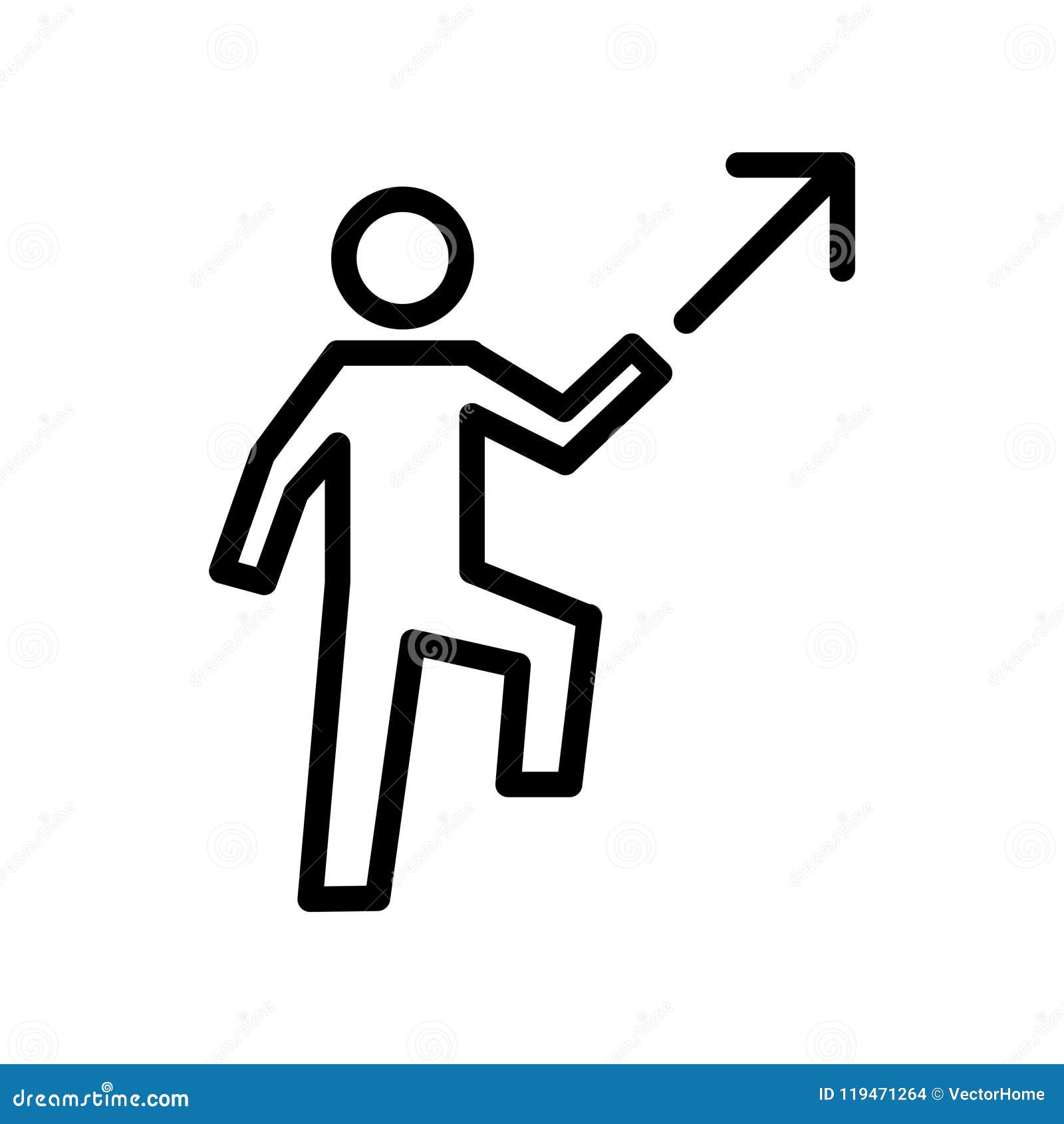 Self improvement icon stock vector. Illustration of background - 119471264