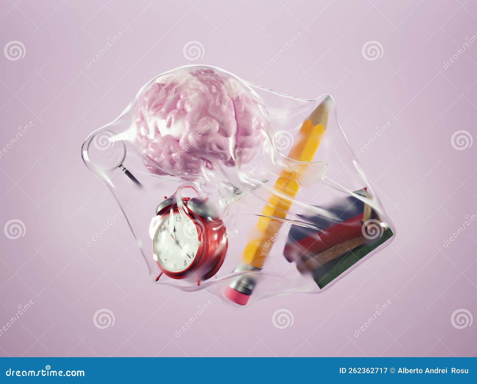 Objects Plastic Wrapped Together Stock Illustration - Illustration of ...