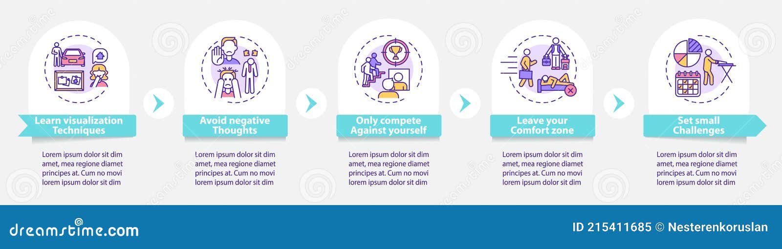 Self-improvement Tools Vector Infographic Template Stock Vector ...