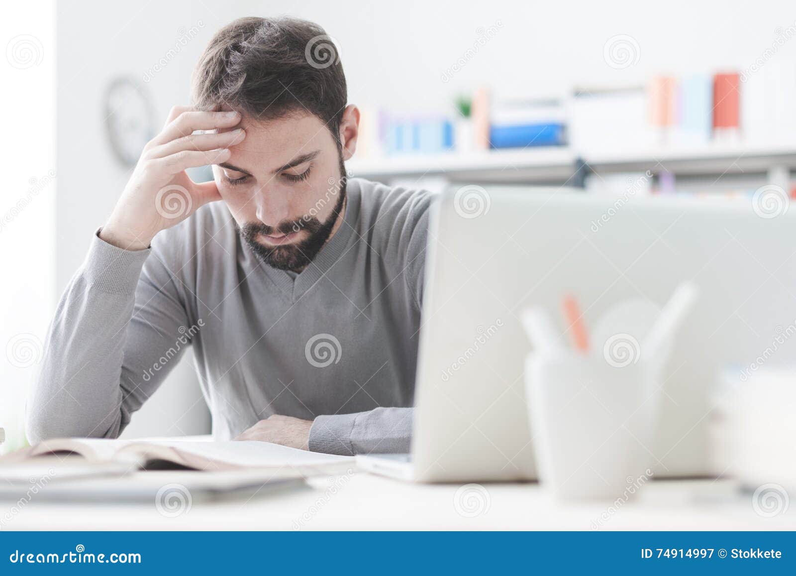 Self improvement stock image. Image of library, freelance - 74914997