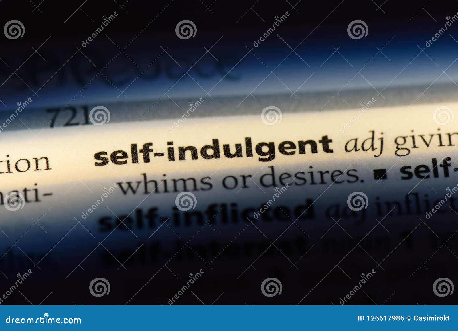 Self indulgent stock photo. Image of idea, closeup, page - 126617986