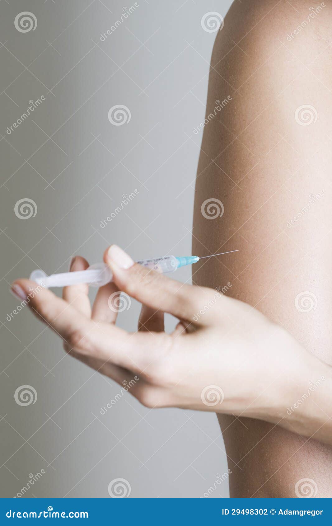 Self inoculation stock photo. Image of injection, protective - 29498302