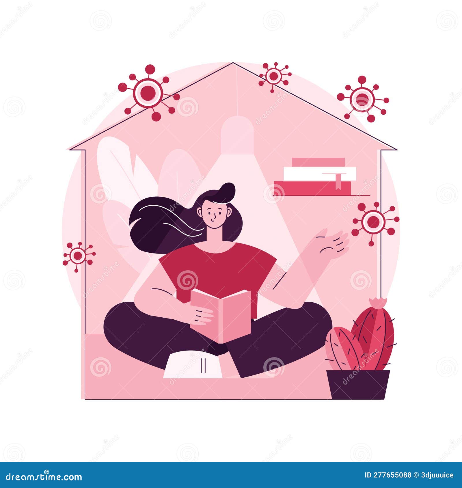 Self Isolation Abstract Concept Vector Illustration. Stock Vector ...
