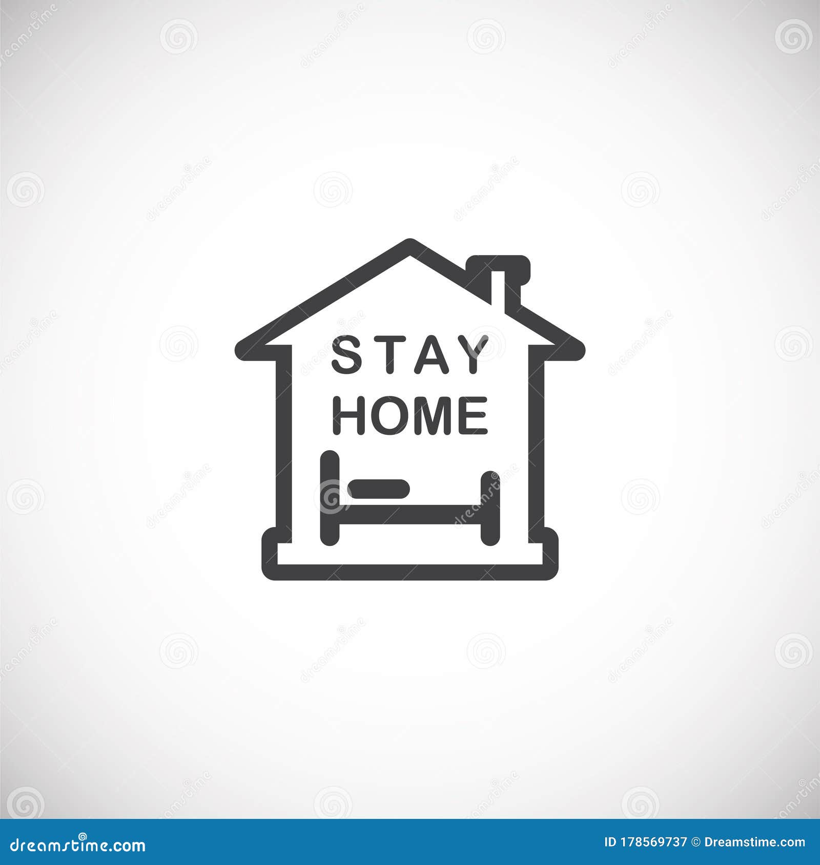 Self Isolation Related Icon on Background for Graphic and Web Design ...