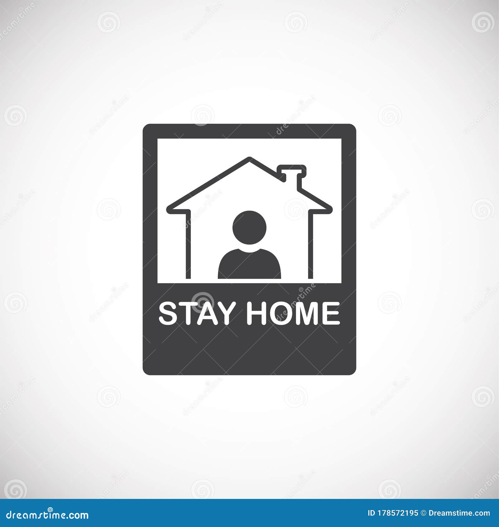 Self Isolation Related Icon on Background for Graphic and Web Design ...