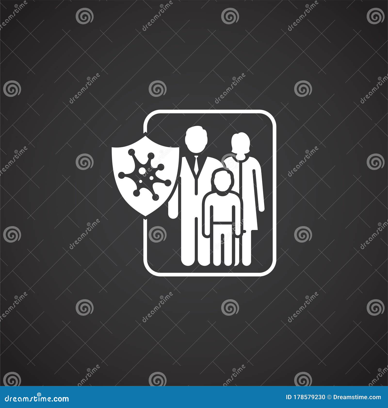 Self Isolation Related Icon on Background for Graphic and Web Design ...