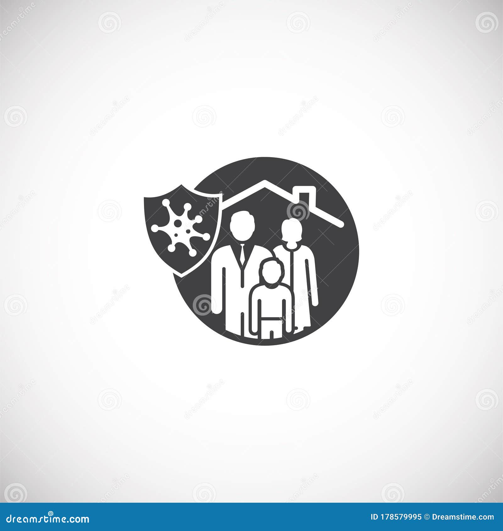 Self Isolation Related Icon on Background for Graphic and Web Design ...
