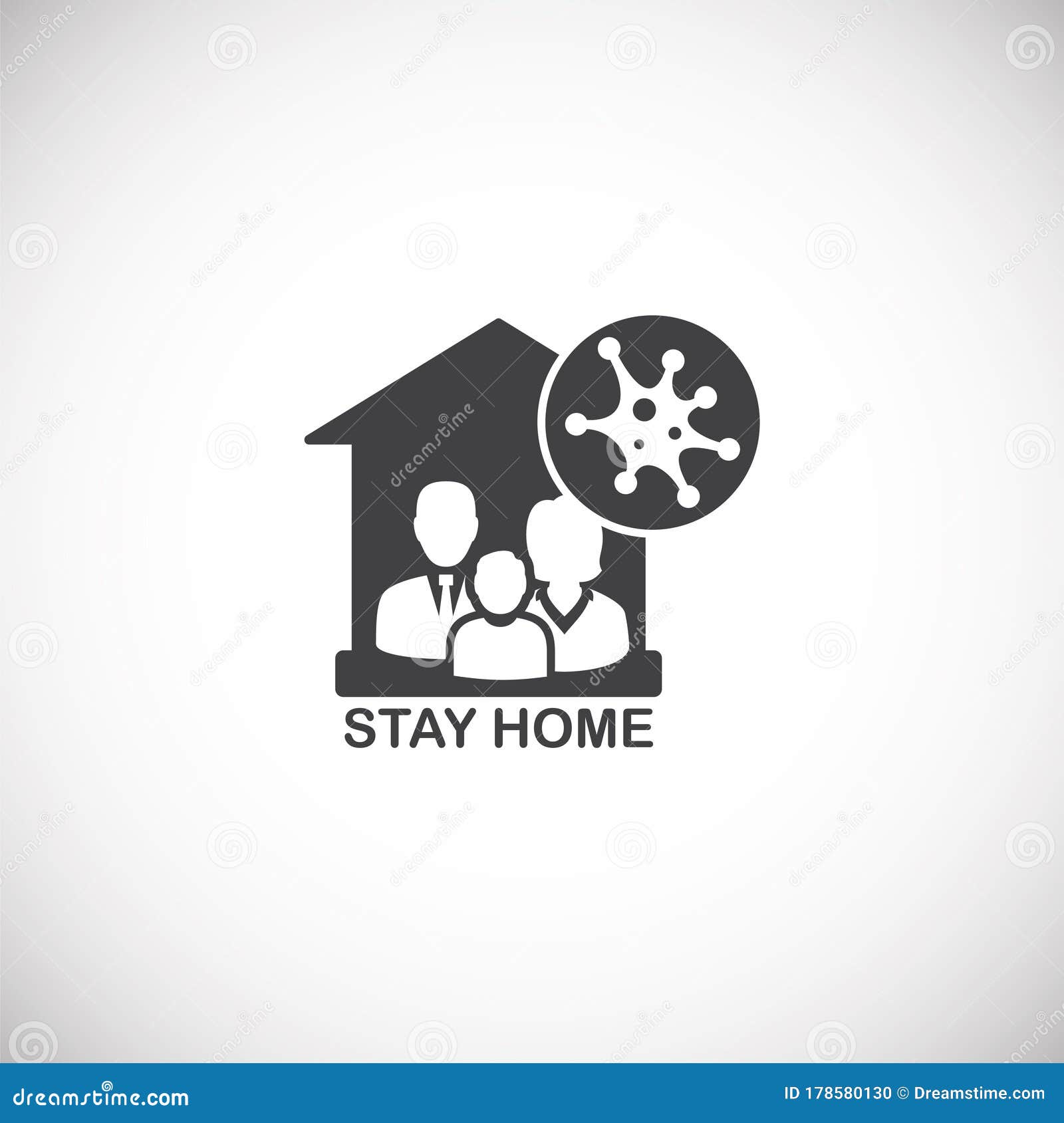 Self Isolation Related Icon on Background for Graphic and Web Design ...
