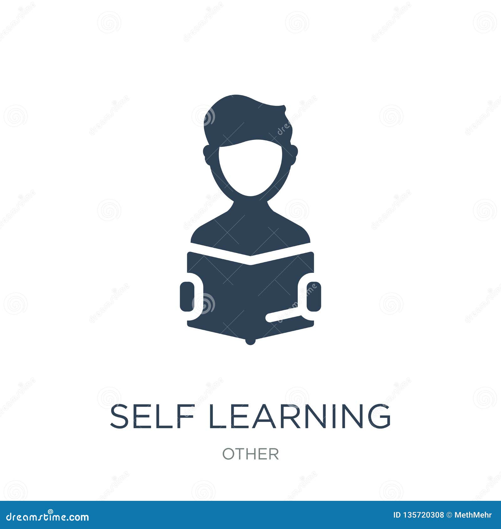Self Learning Icon Color Outline Vector | CartoonDealer.com #232828026