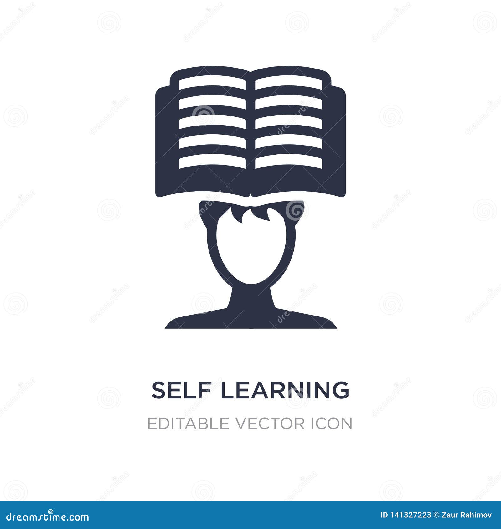 Self Learning Icon on White Background. Simple Element Illustration ...