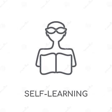 Self-learning Linear Icon. Modern Outline Self-learning Logo Con Stock ...