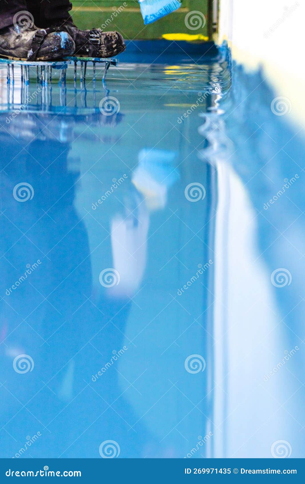 Self-leveling Floor. Floor Repair, Liquid Mixture, Leveling Flooring ...