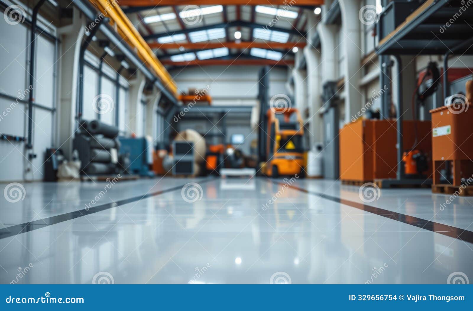 A Self-leveling Epoxy Resin Floor in an Industrial Space Stock ...