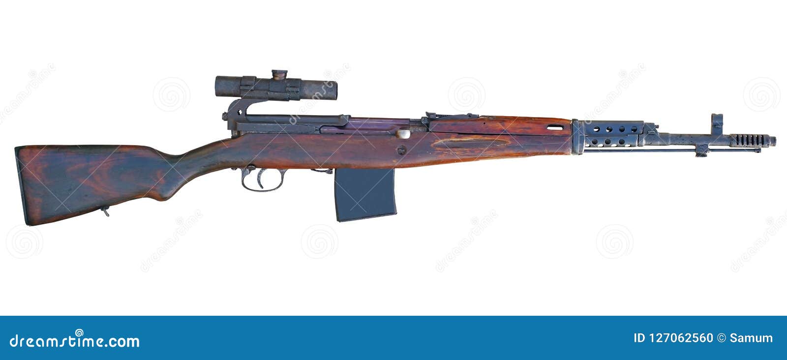 The self-loading rifle ww2 stock photo. Image of self - 127062560