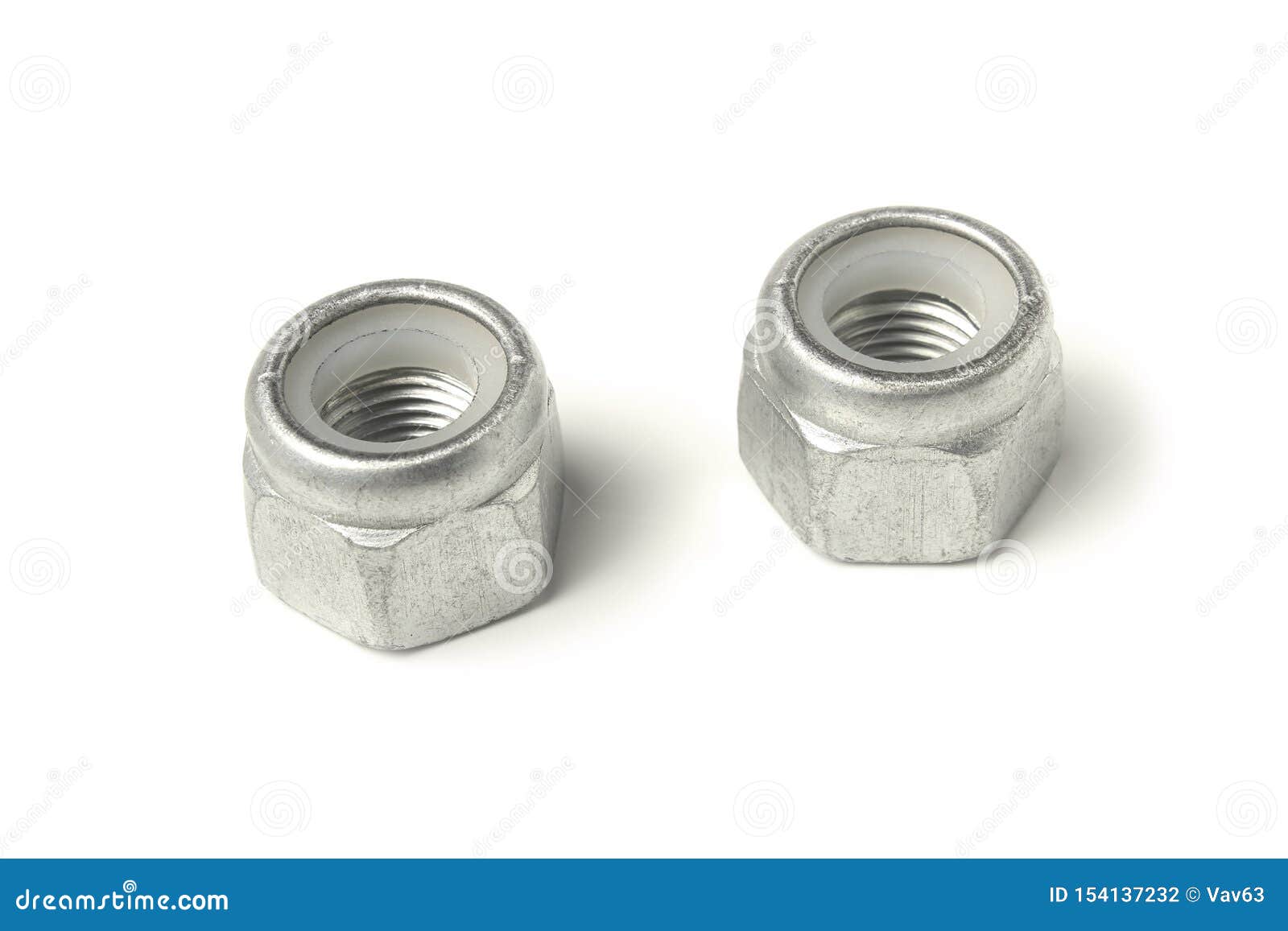 Self-locking nuts stock photo. Image of self, shiny - 154137232