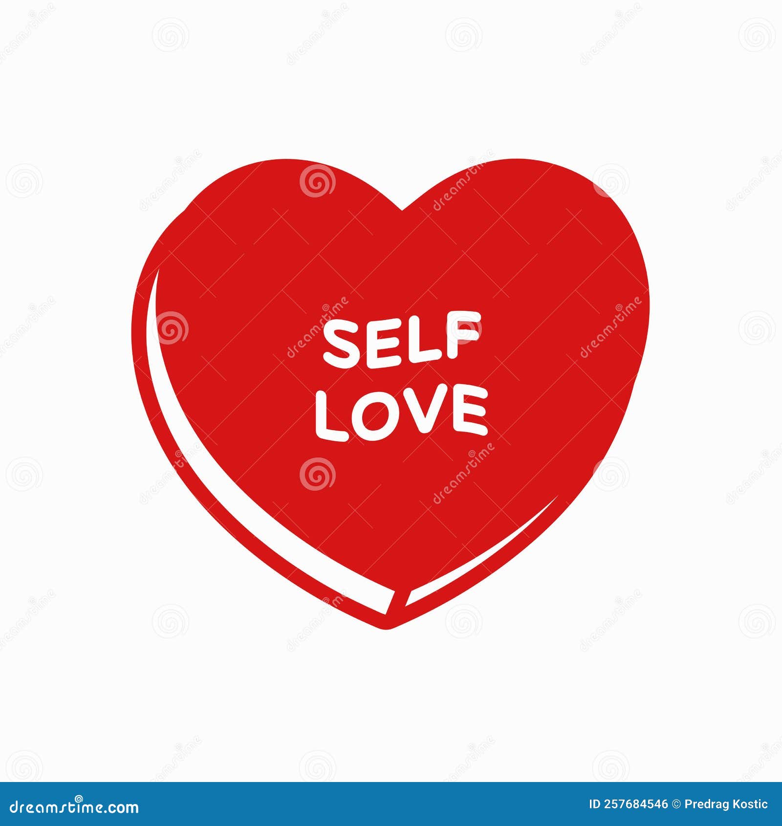 Self love stock illustration. Illustration of text, diagram - 257684546