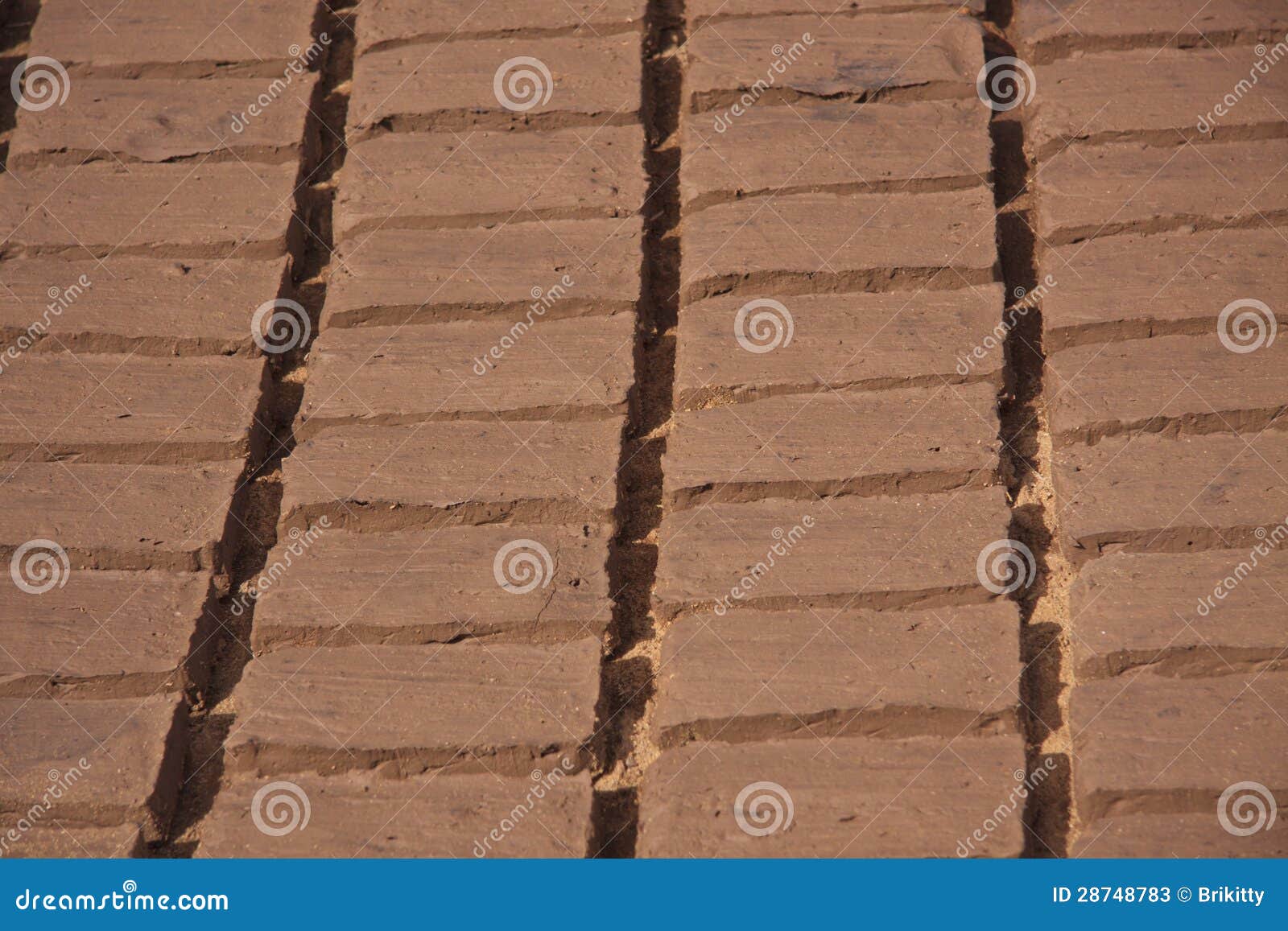 Self-made bricks from clay stock image. Image of brick - 28748783