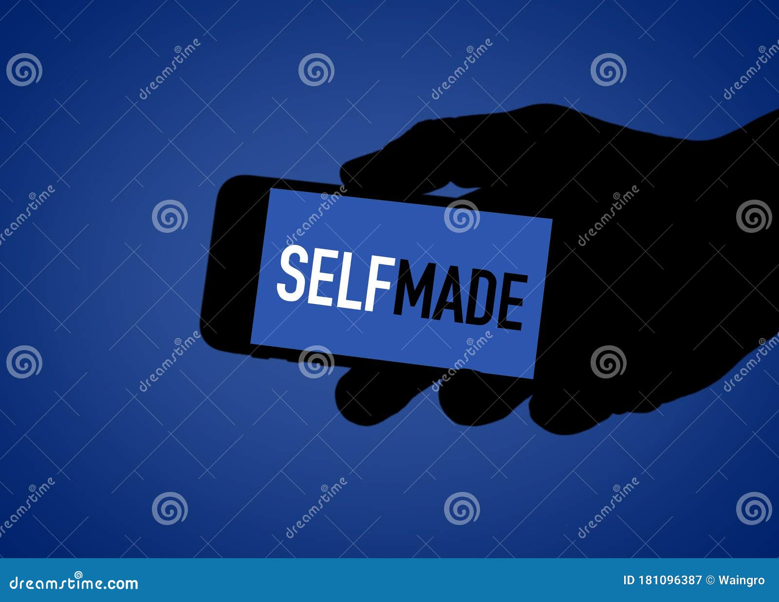 Self Made Tattoo Lettering Cartoon Vector | CartoonDealer.com #96606997