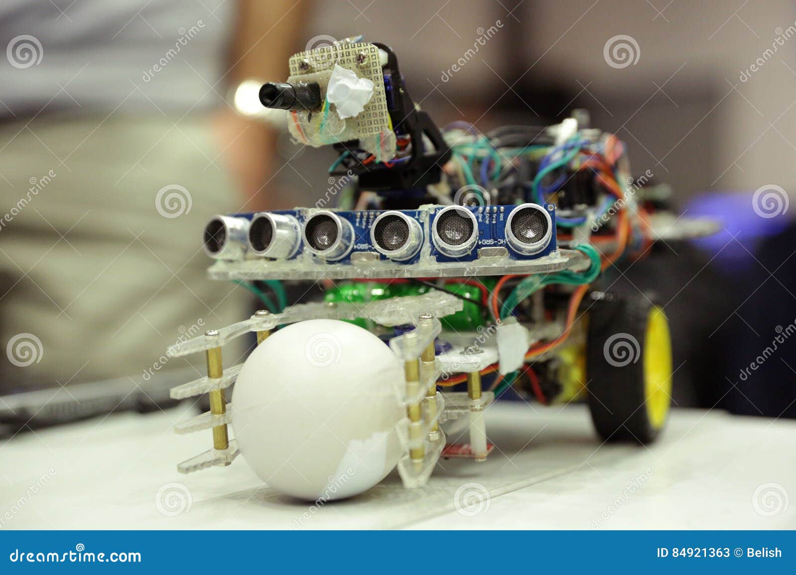 Self-made robot by student editorial stock photo. Image of futuristic ...