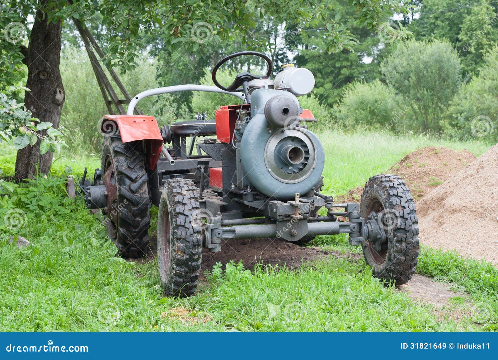 Self made tractor stock image. Image of tractor, small - 31821649
