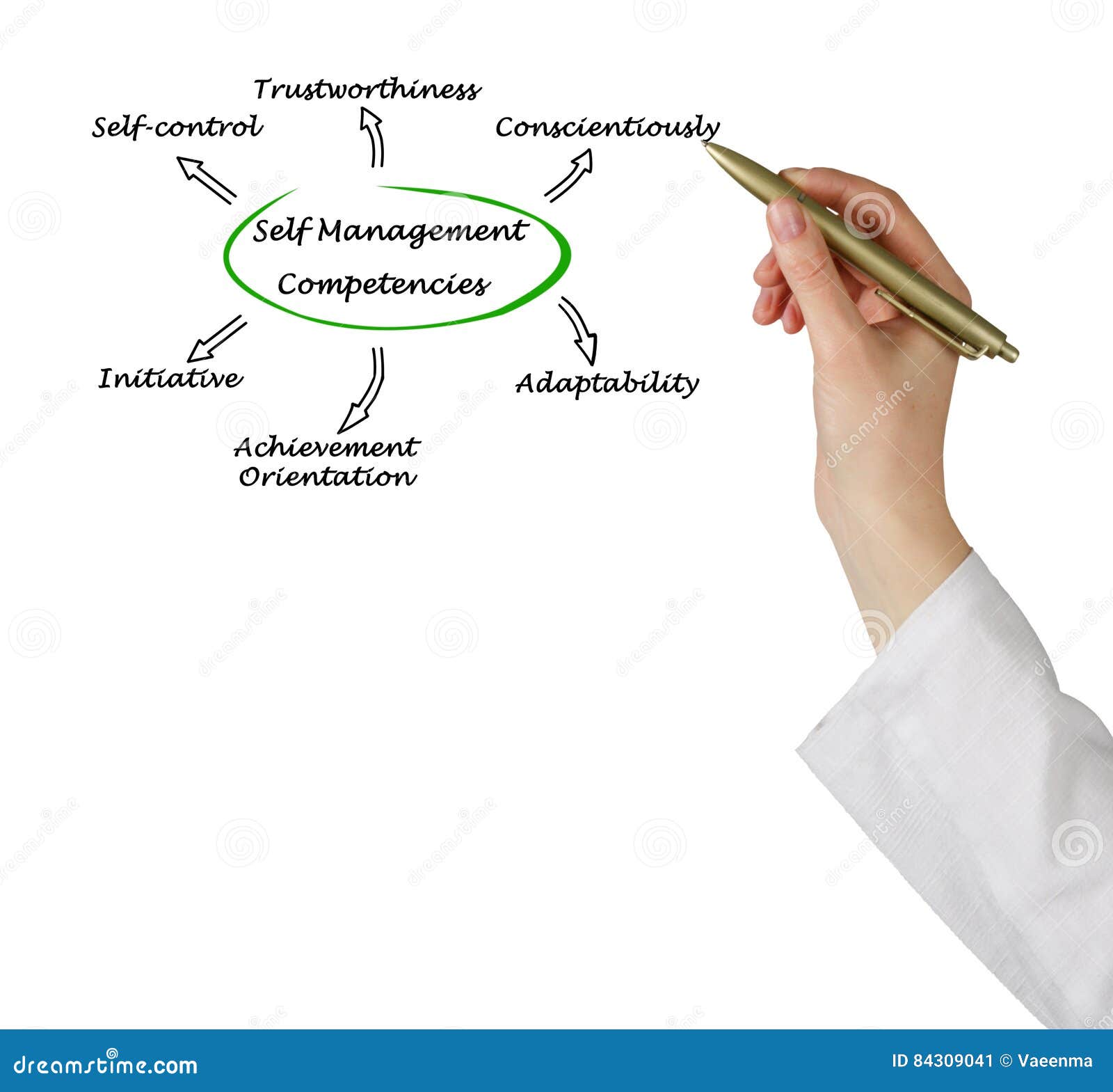 Self Management Competencies Stock Image - Image of concept, control ...