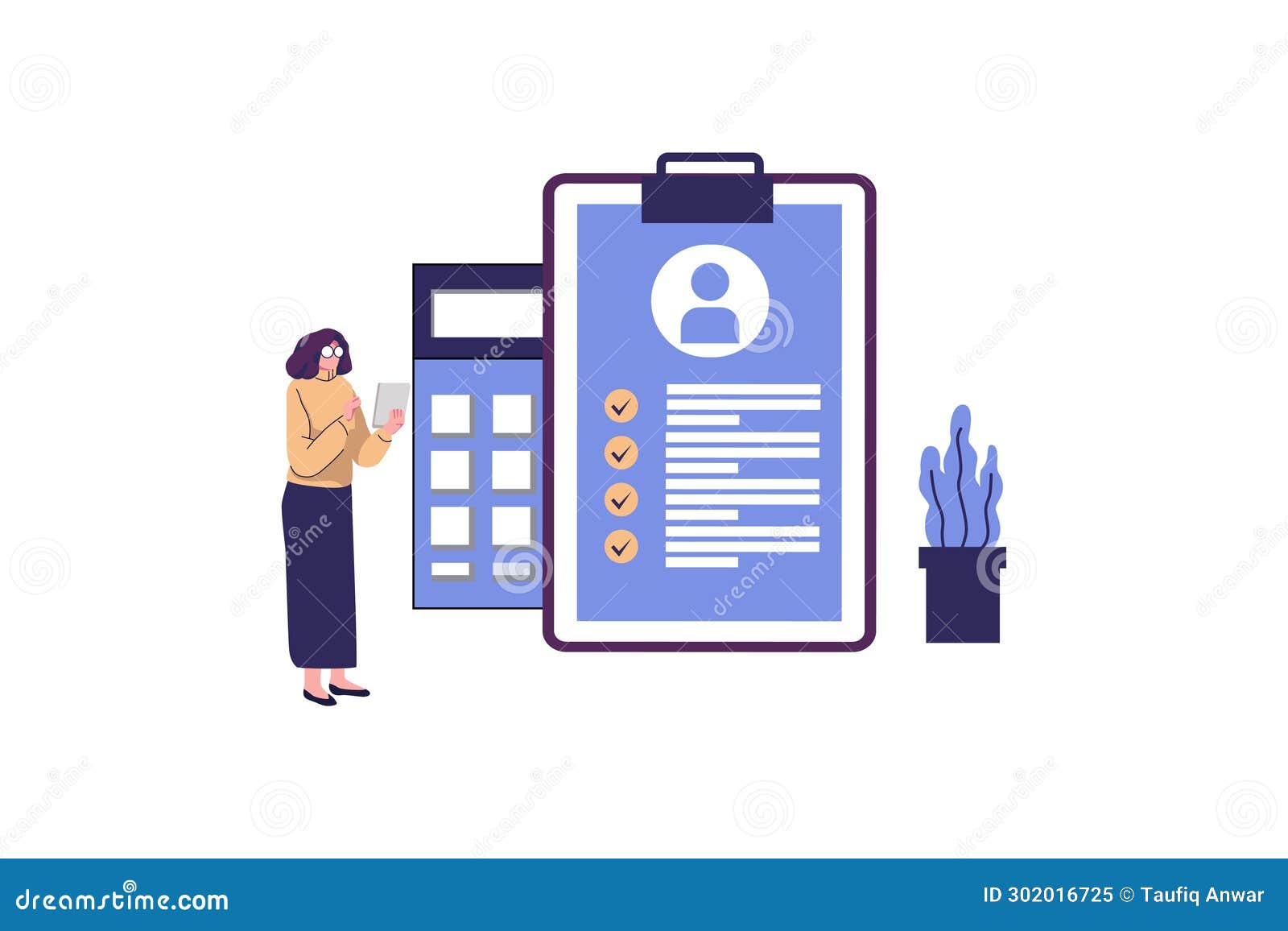 Self Management Vector Flat Style Illustration Design Stock Vector ...