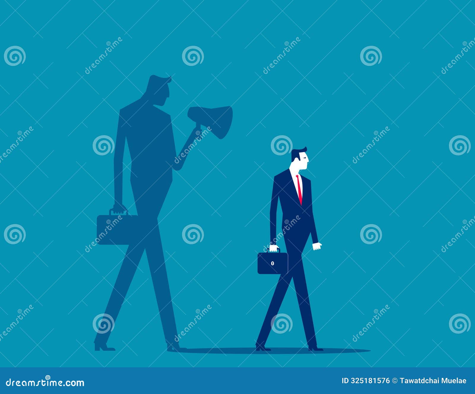 Self Motivation Or Self Criticism Stock Vector | CartoonDealer.com ...