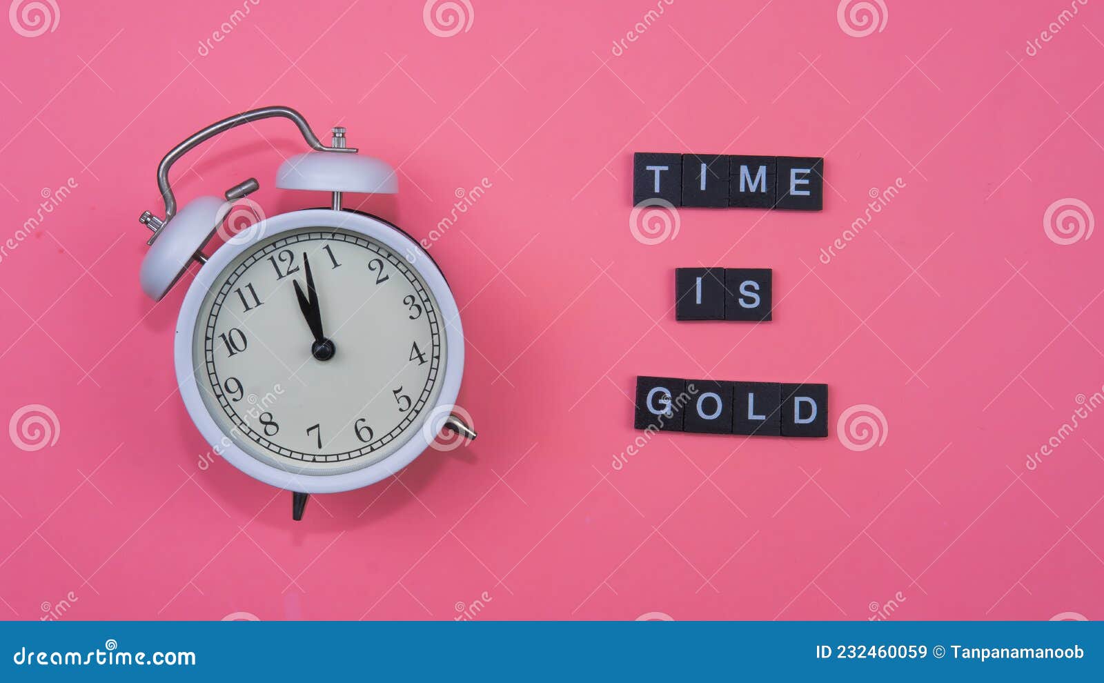 A Self Motivation Quote Regarding Time Stock Image - Image of message ...