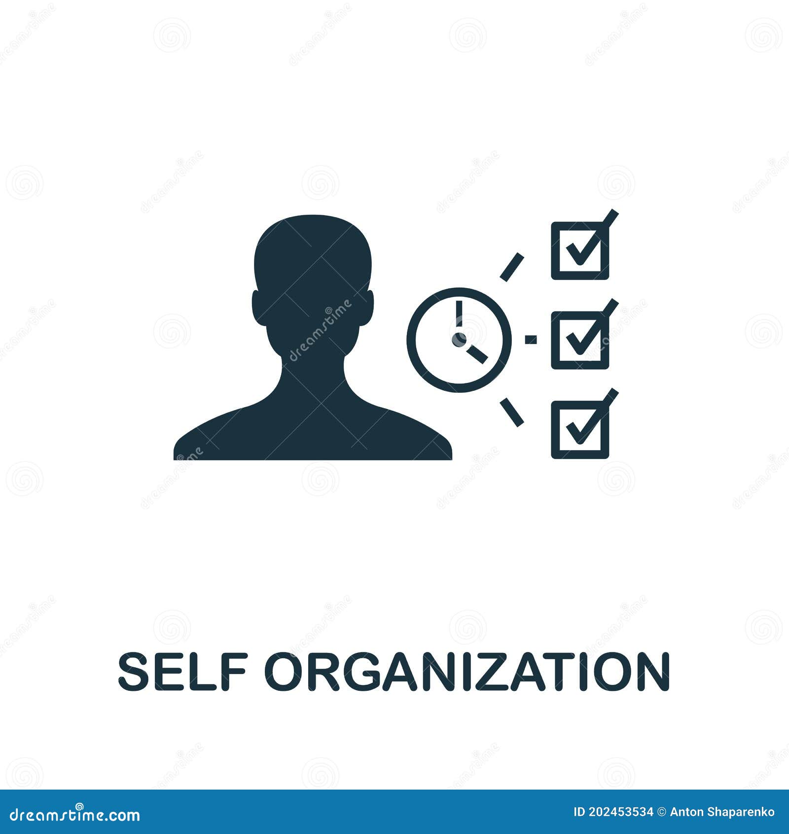 Self Organization Icon. Simple Element from Agile Method Collection ...