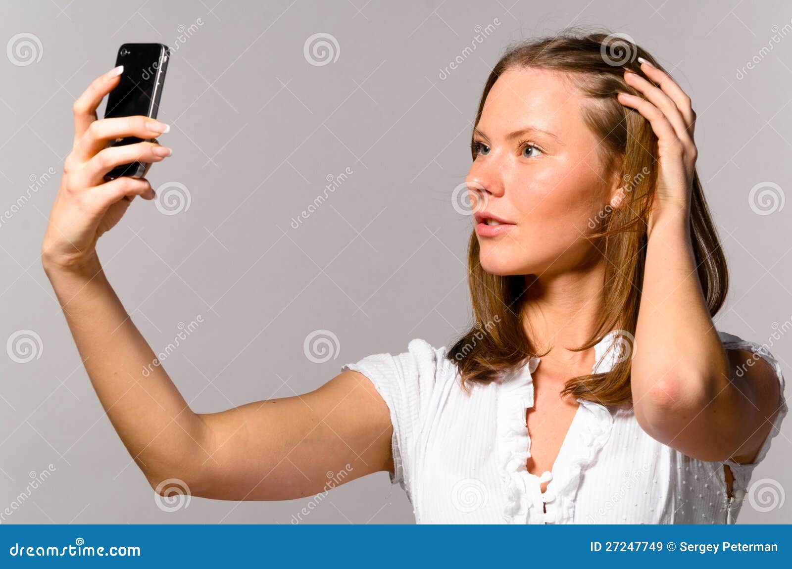 Self photoshooting stock image. Image of business, confident - 27247749