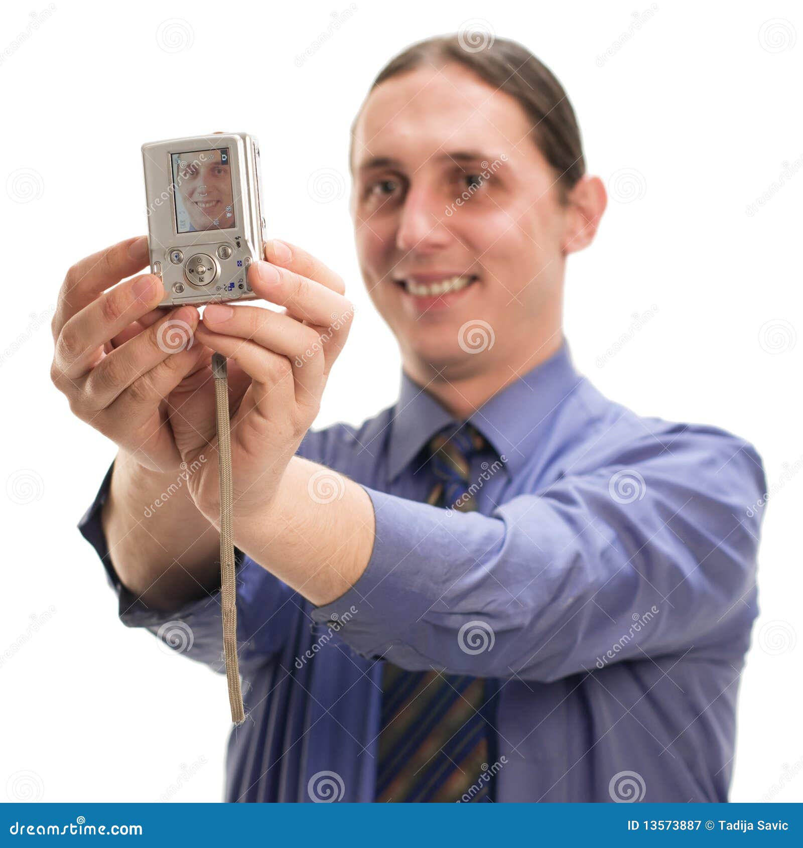 Self portrait stock image. Image of camera, electronic - 13573887