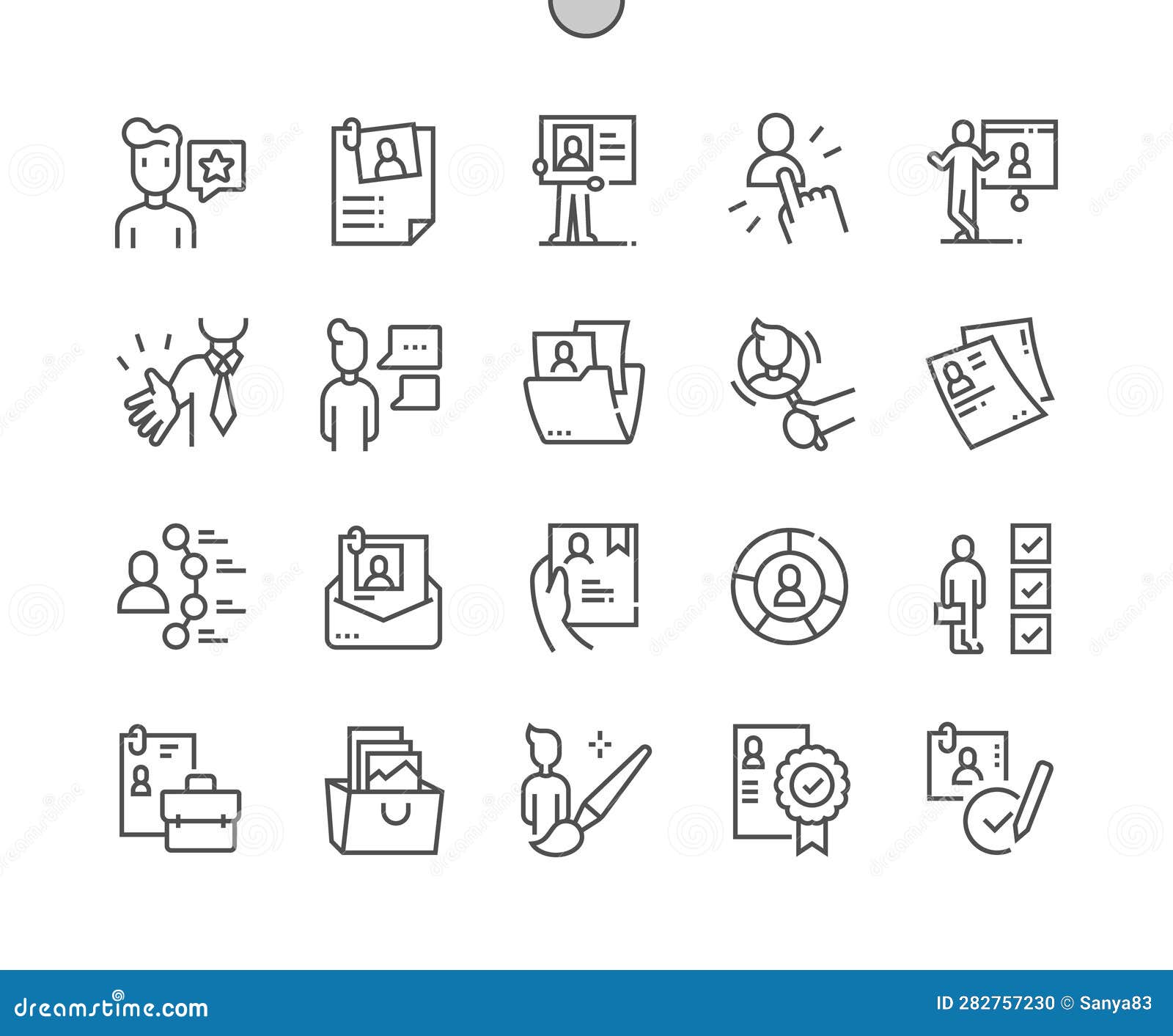 Self Presentation. CV and Resume Stock Vector - Illustration of self ...