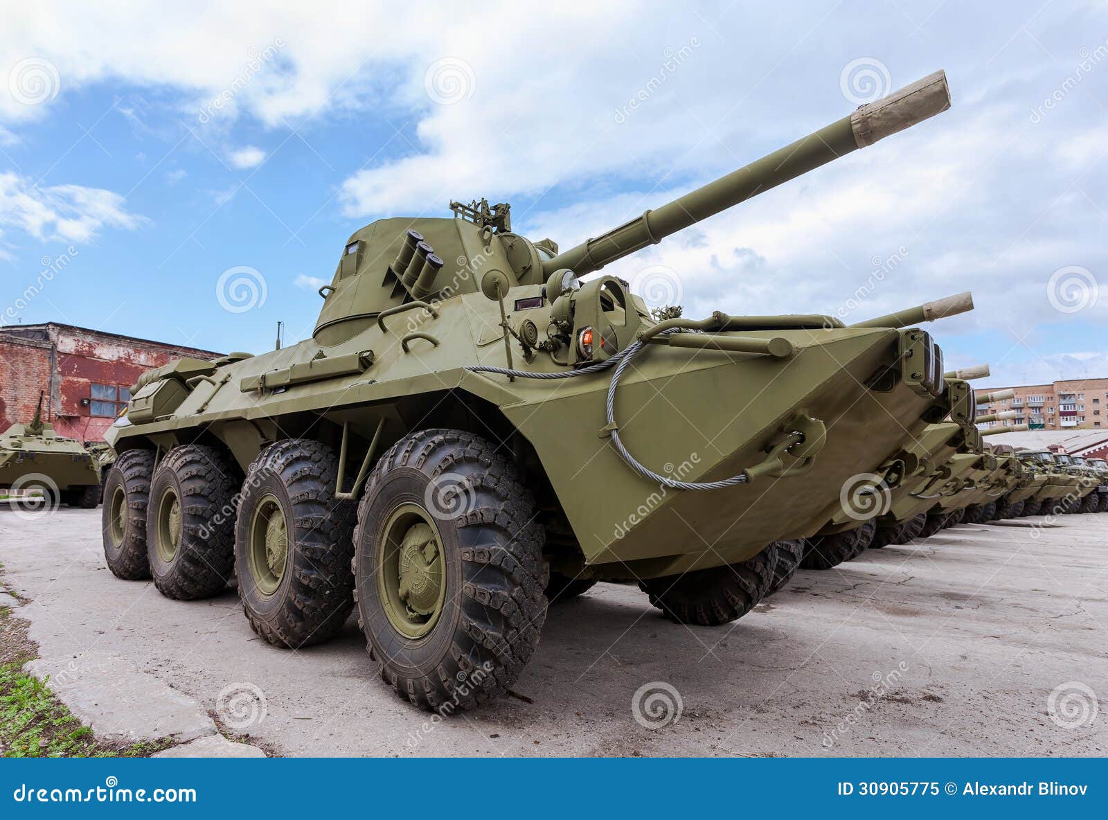 Self-propelled Gun NONA-SVK Stock Image - Image of armoured, russian ...
