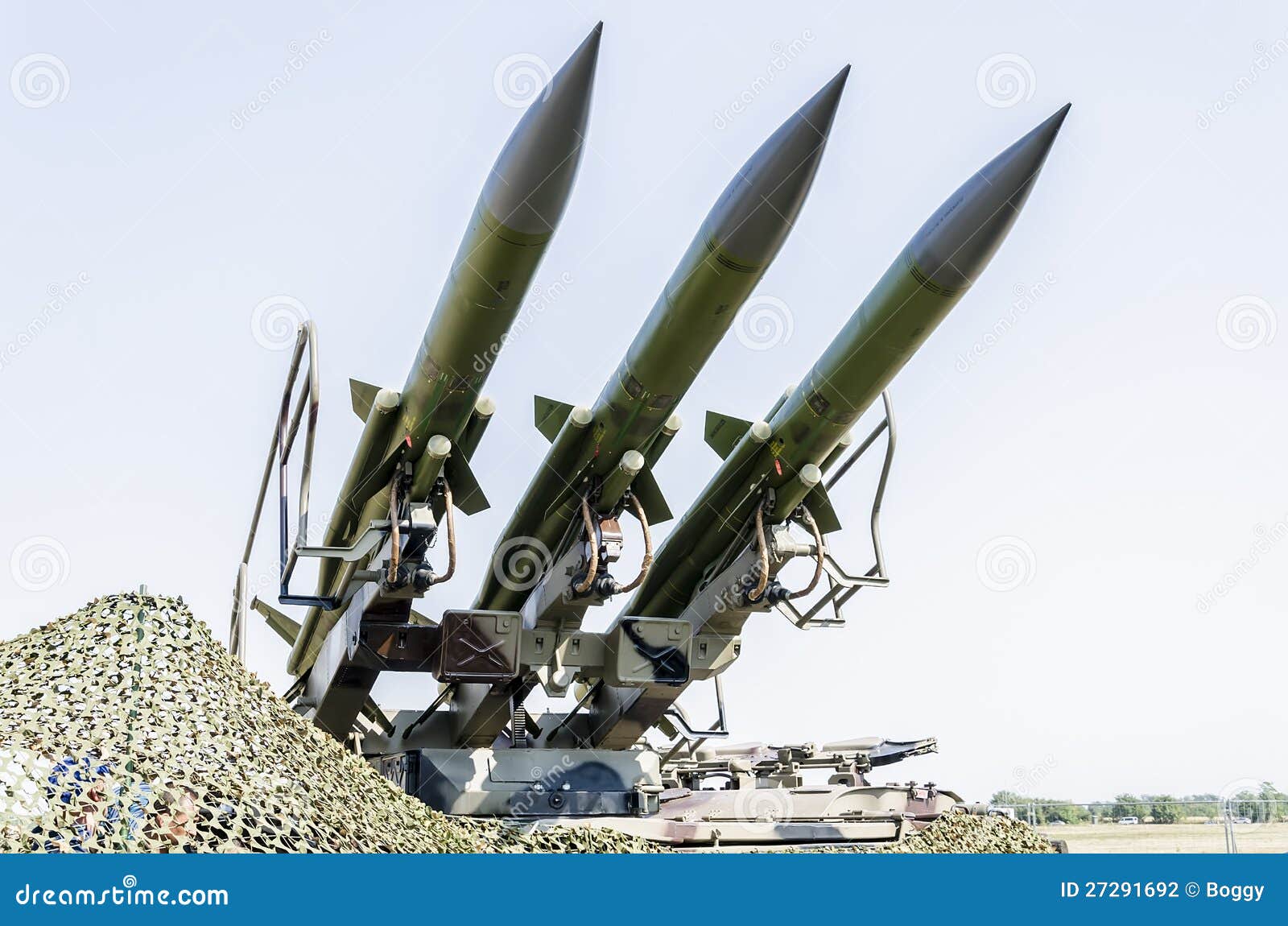 Self-propelled Rocket Launcher Stock Photo - Image of system, warfare ...