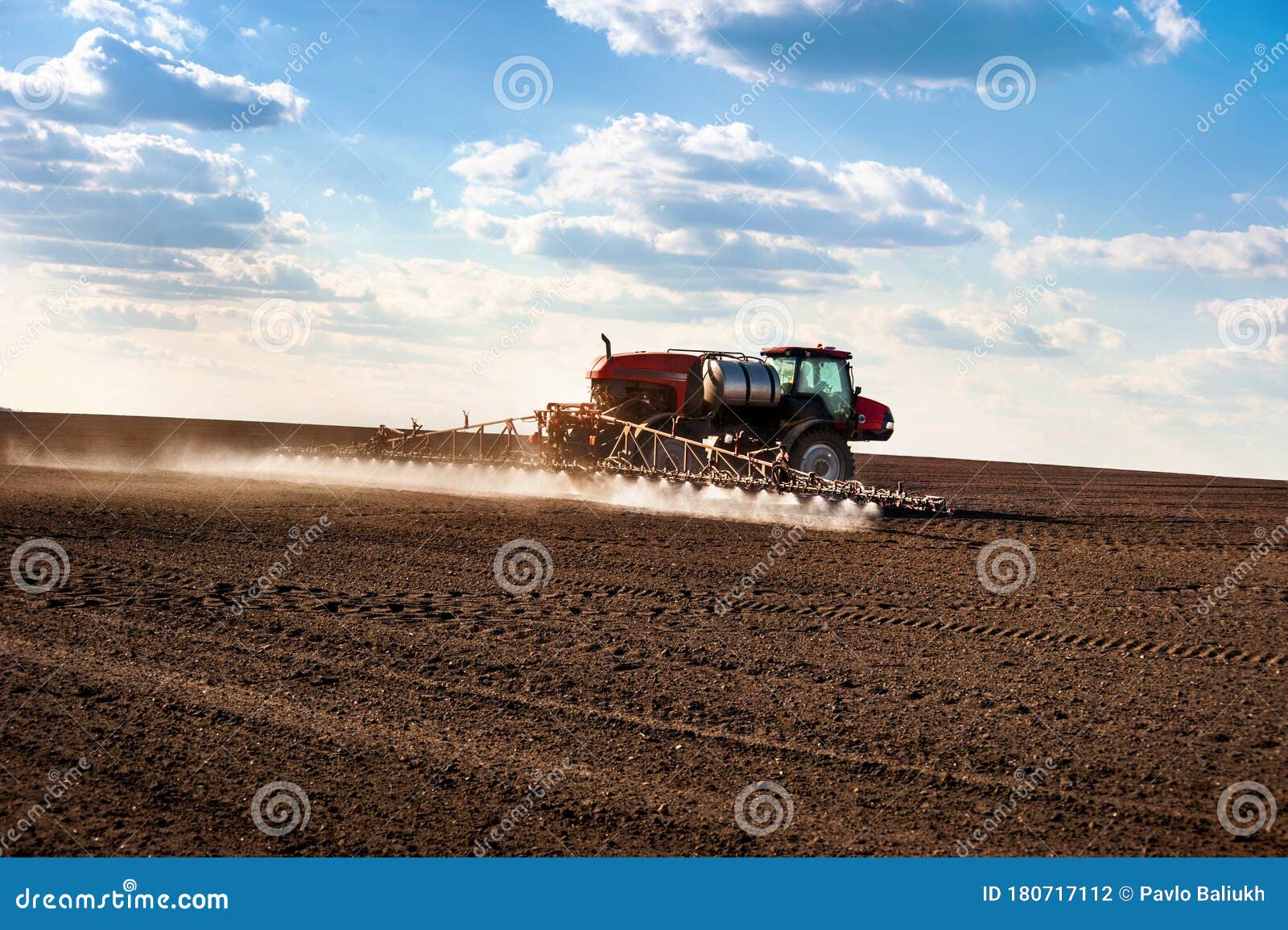 Big Self-propelled Sprayer in the Field Makes Fertilizers in Early ...