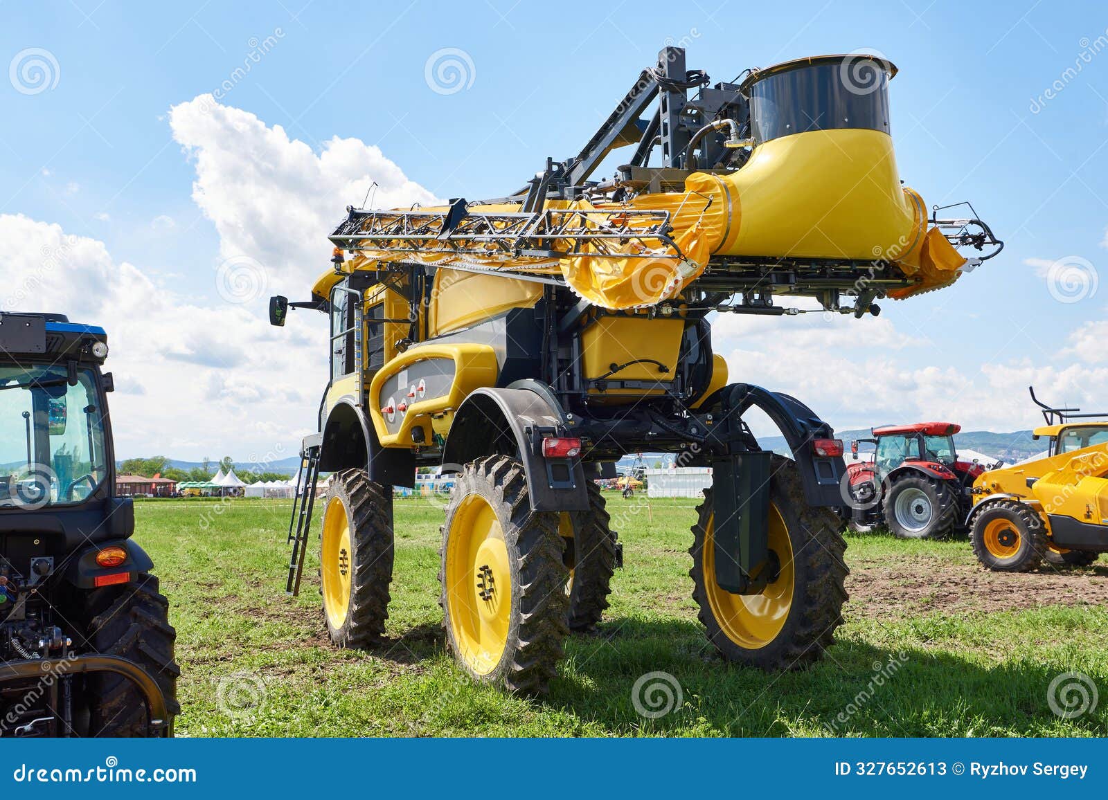 Self Propelled Sprayers Agricultural Machine Stock Image - Image of ...