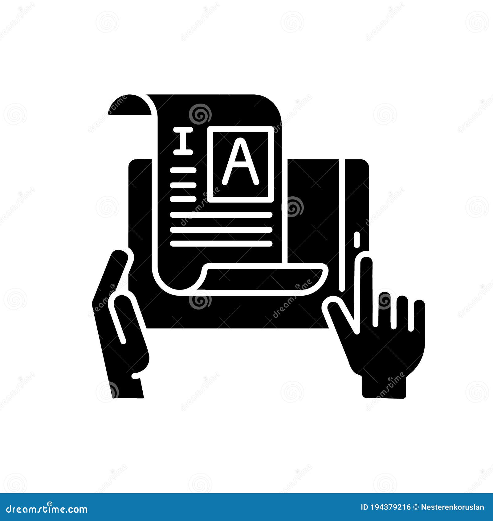 Self Publishing Black Glyph Icon Stock Vector - Illustration of display ...