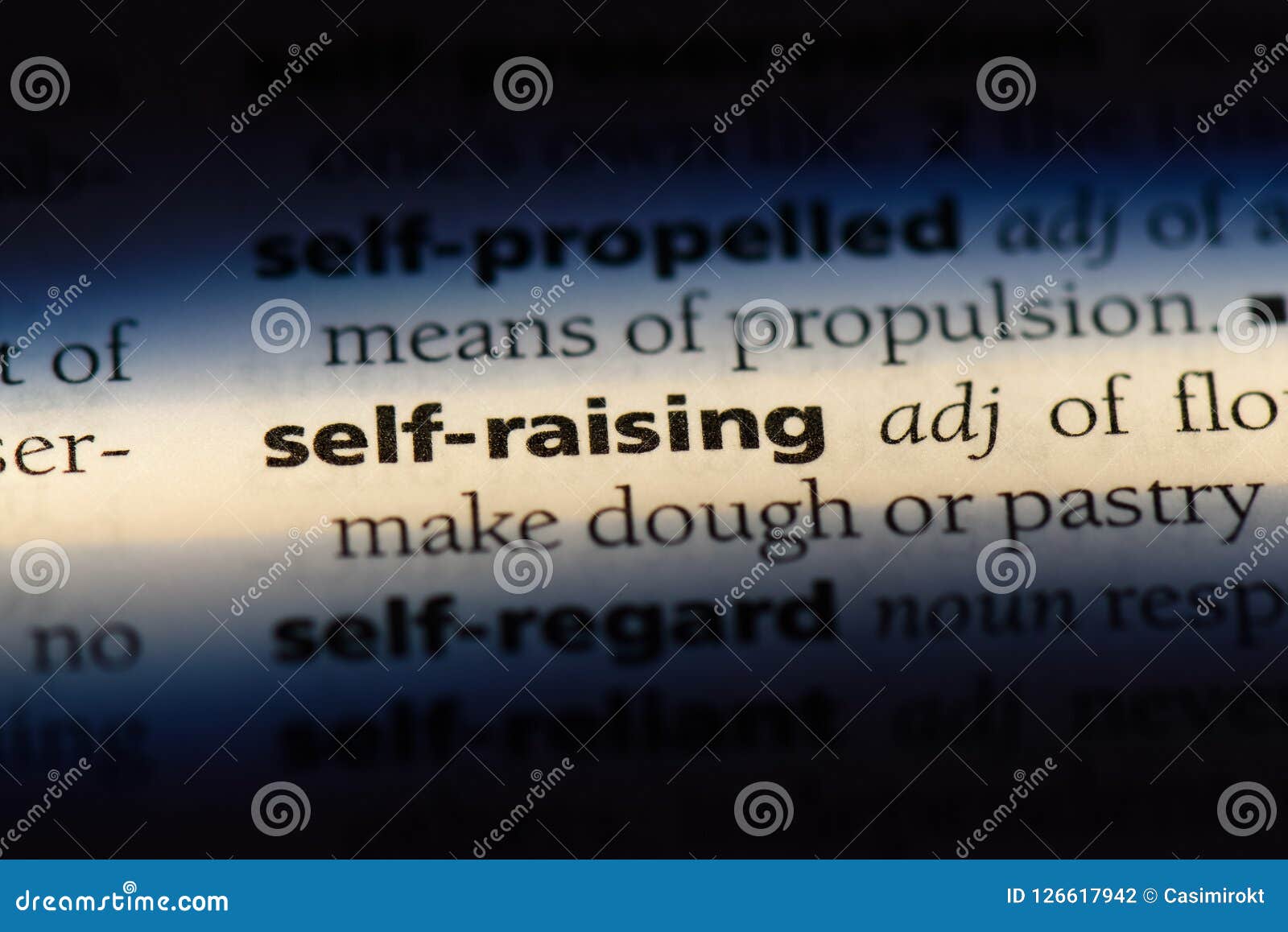 Self raising stock photo. Image of word, idea, printed - 126617942