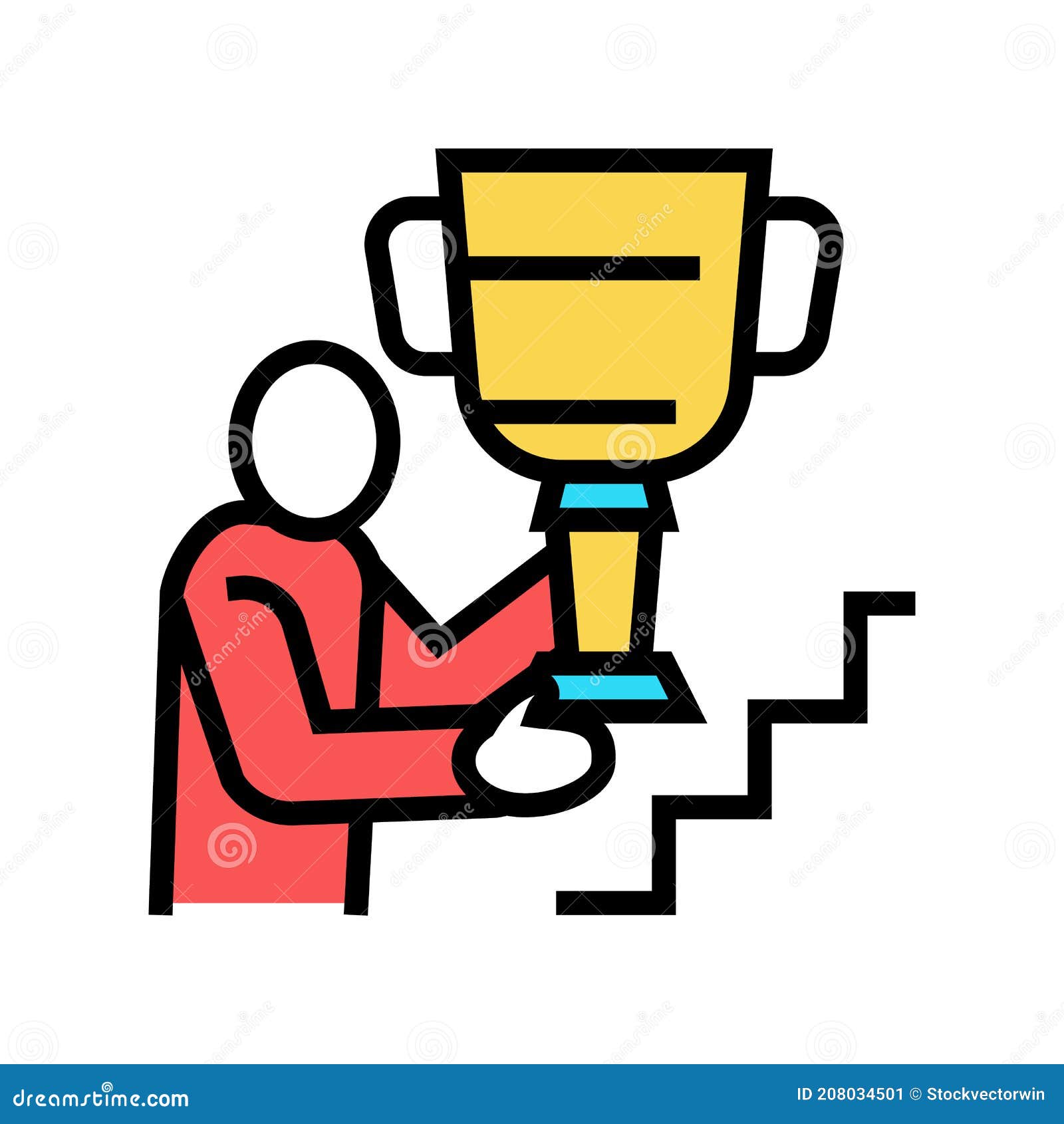 Self-realization People Value Color Icon Vector Illustration Stock ...