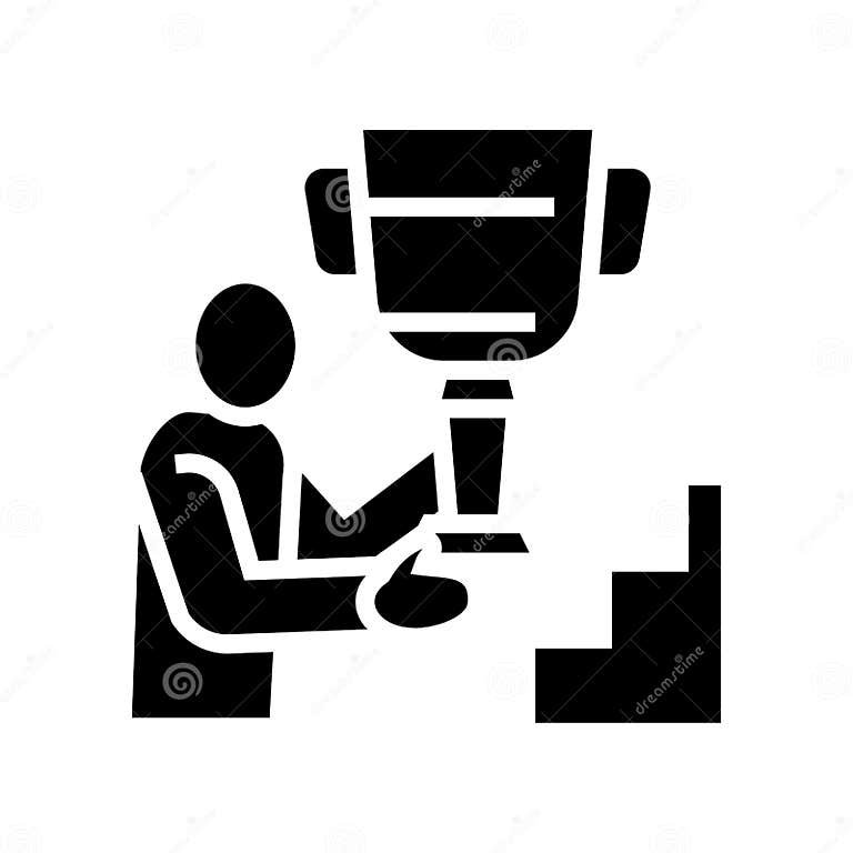 Self-realization People Value Glyph Icon Vector Illustration Stock ...